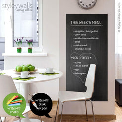 Large Chalkboard Wall Decal Peel and Stick Removable Chalkboard Sticker ...