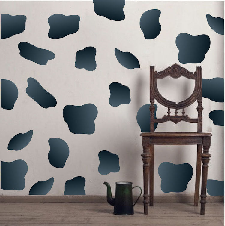 Cow Spots Wall Decal Farm Animal Cows Wall Decal Mural Sticker Bedroom ...