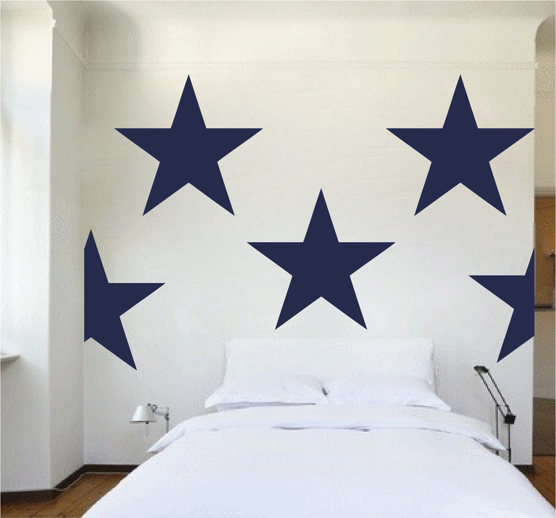 Large Star Decal Bedroom Star Wall Decal Peel and Stick Star Sticker ...