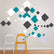 Squares Wall Decal Geometric Wall Stickers Peel and Stick Wall Decals ...