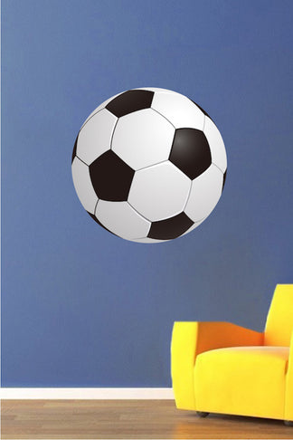 Boy's Room Soccer Wall Decal Decor Removable Kids Room Wall Sport Room ...