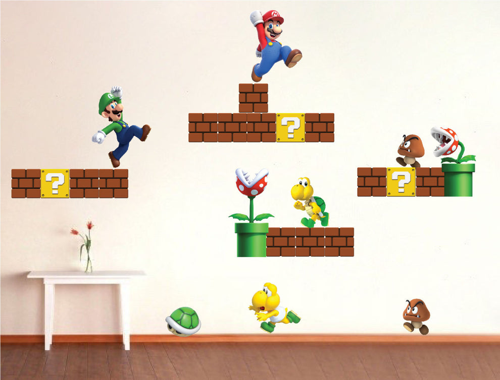 Game Room Wall Decal Vintage Video Game Wall Designs Game Room Sticker ...