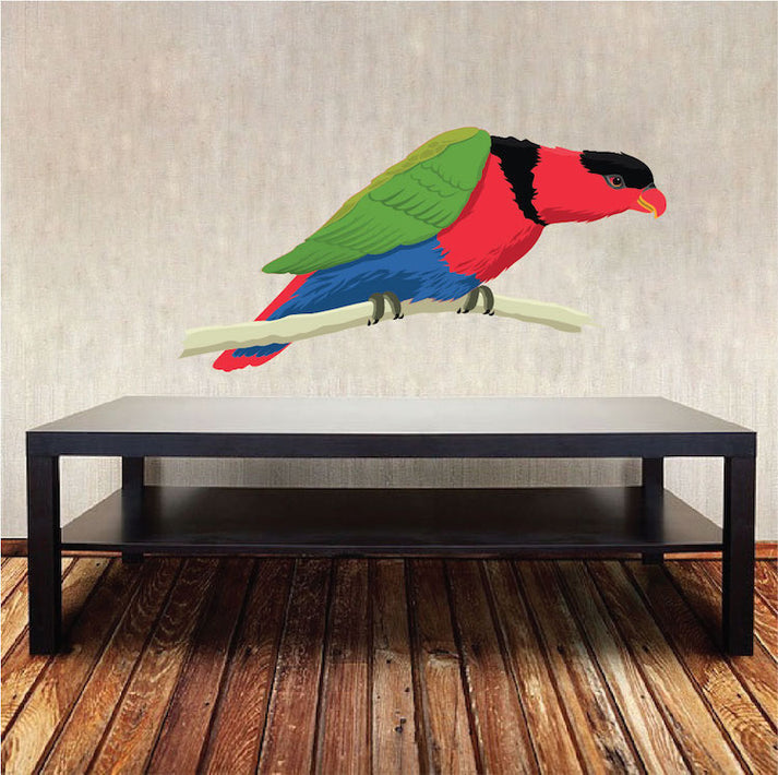 Parrot Wall Sticker Decal Art Colorful Birds of Paradise Wall Bird Dec ...