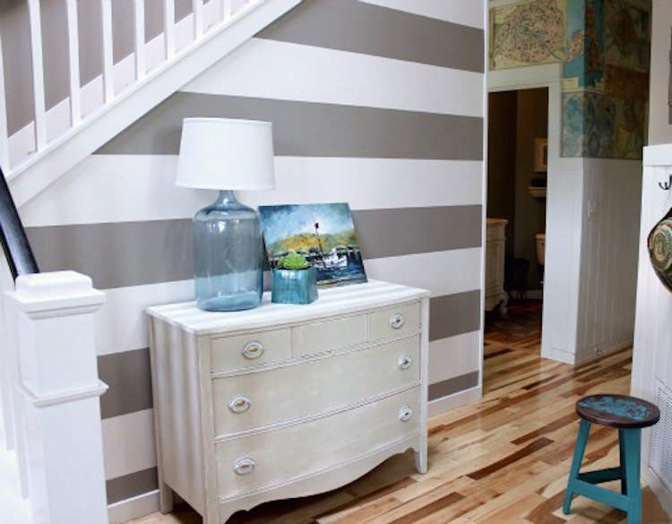 White 6" Wide Wall Stripe Decal White Wall Stripe Decal Room Wall Tape ...